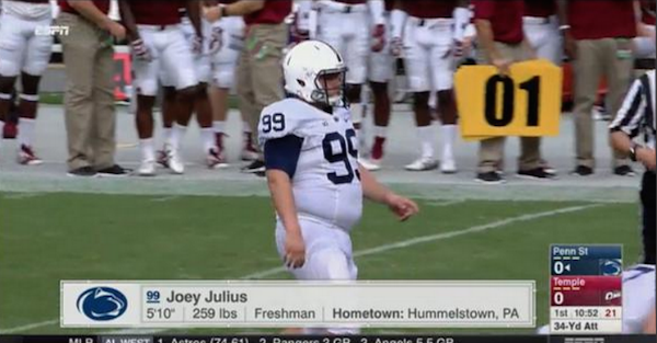 Penn State has a 259-pound kicker and this is not a drill - FanBuzz