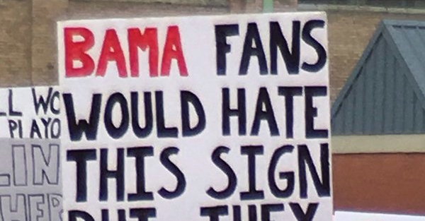 College Gameday signs: Championships, Alabama, and Iowa - FanBuzz