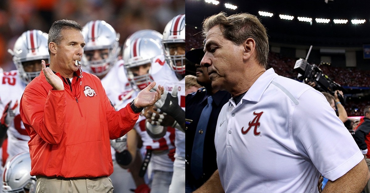 Urban Meyer: Nick Saban isn't the greatest coach of all-time - FanBuzz