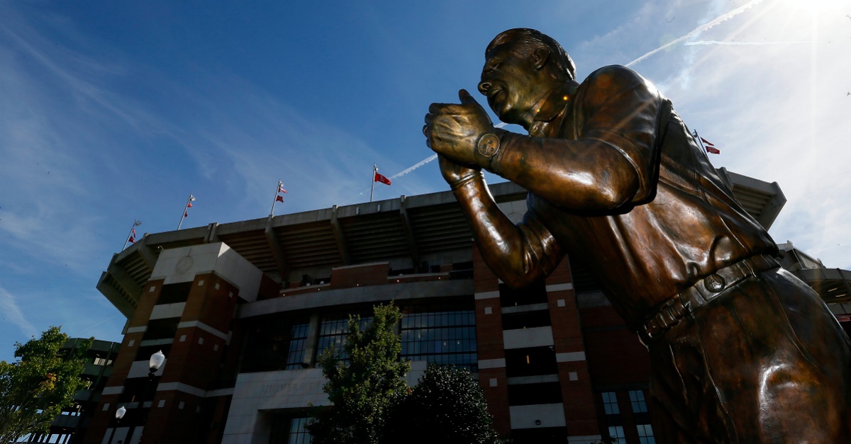 Alabama has already updated the Nick Saban statue - FanBuzz