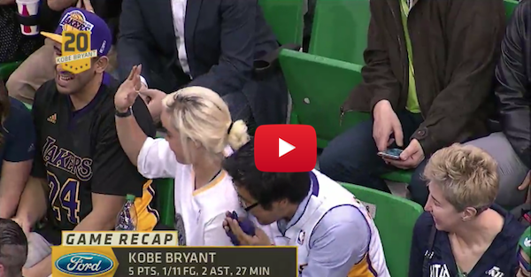 These Lakers fans got super weird and super into Kobe Bryant's sweat ...