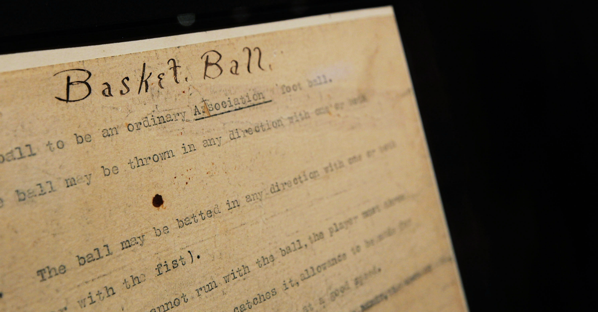 The original rules of basketball are now on display at Kansas - FanBuzz