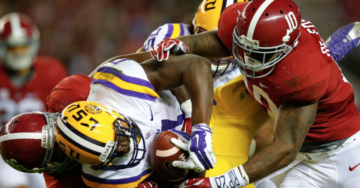 LSU running back takes confusing shot at Alabama defense, is ...