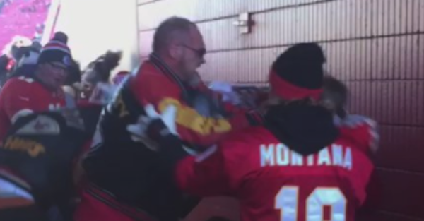 Frustrated Chiefs fans beat the snot out of each other after ...