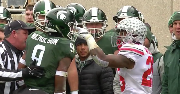Michigan State gets screwed on awful personal foul call against ...