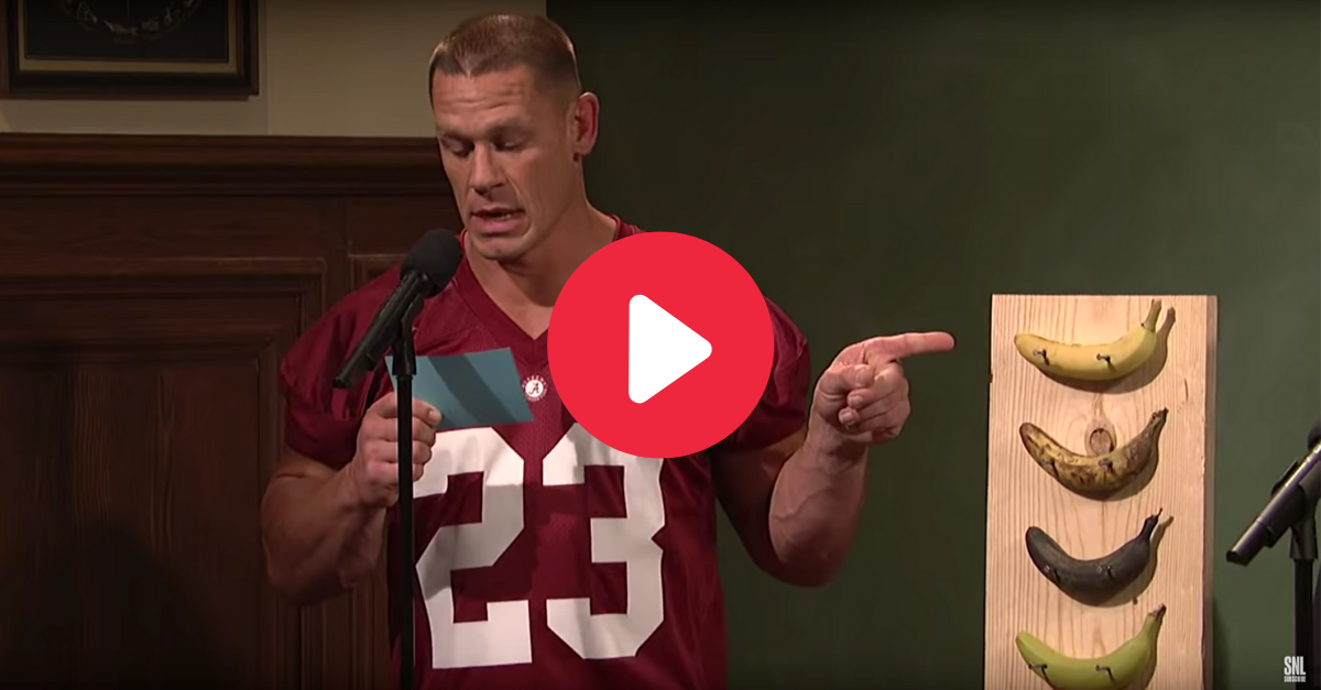 John Cena Mocks Alabama's Academics in Hilarious SNL Skit - FanBuzz