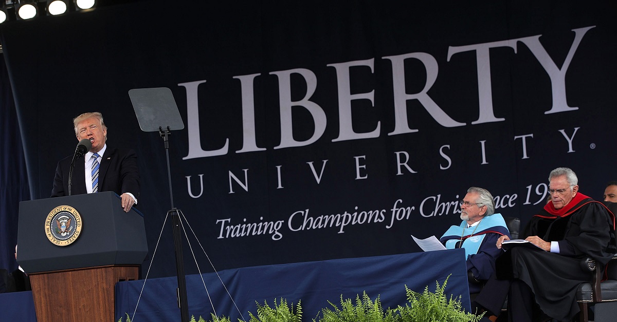 President Trump just broke some news about Auburn's future schedule ...