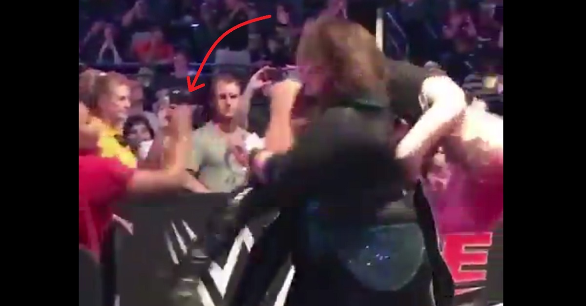 One fan got too handsy with the WWE Women's champion at a recent live ...