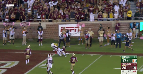 No. 13 Miami scores go-ahead touchdown with 6 seconds remaining to stun ...