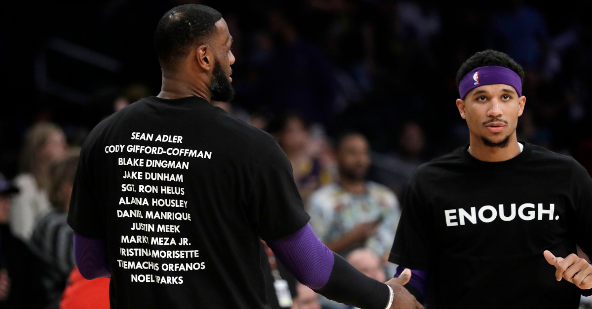 NBA Players Stand Tall Against Gun Violence, Honor Shooting Victims ...