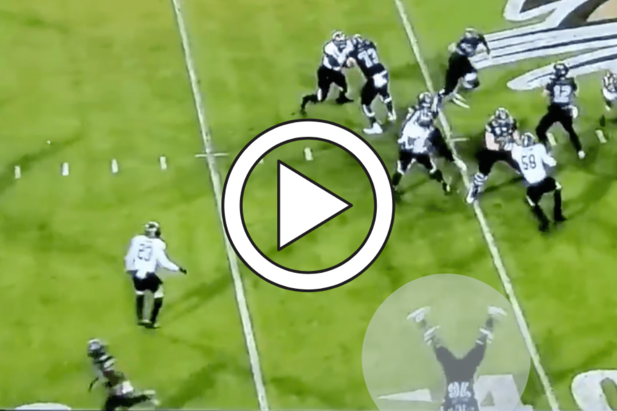 This 300-Pound Lineman's "Cartwheel" Trick Play Never Gets Old - FanBuzz