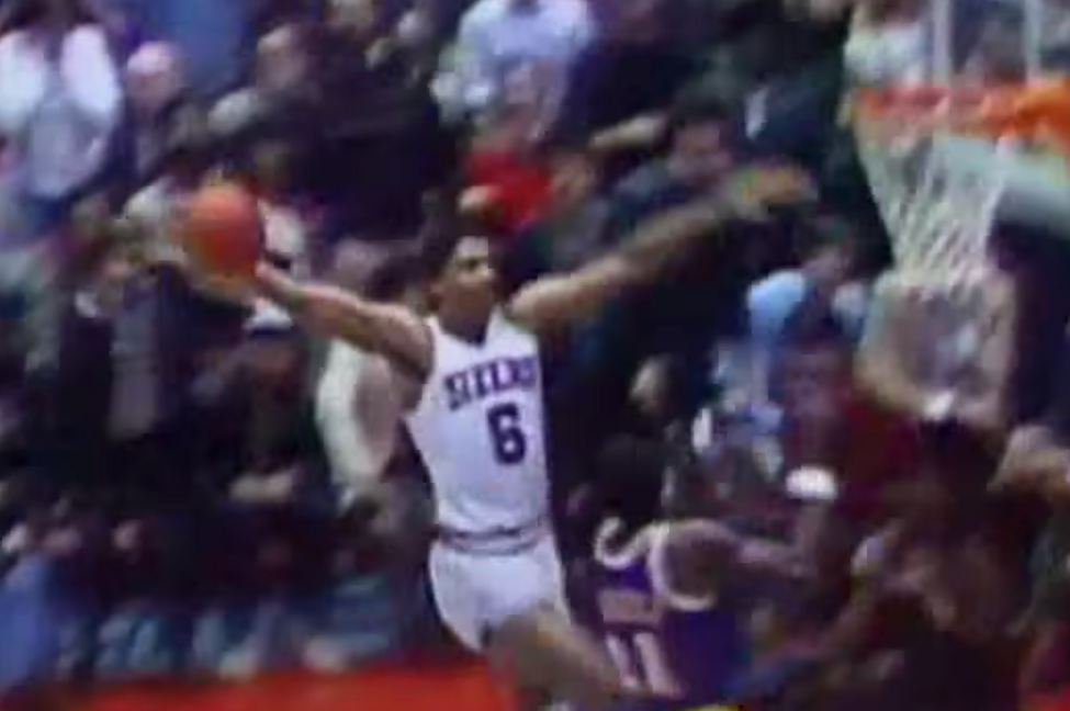 Dr. J's Cradle Dunk Made Everyone's Jaws Drop - FanBuzz