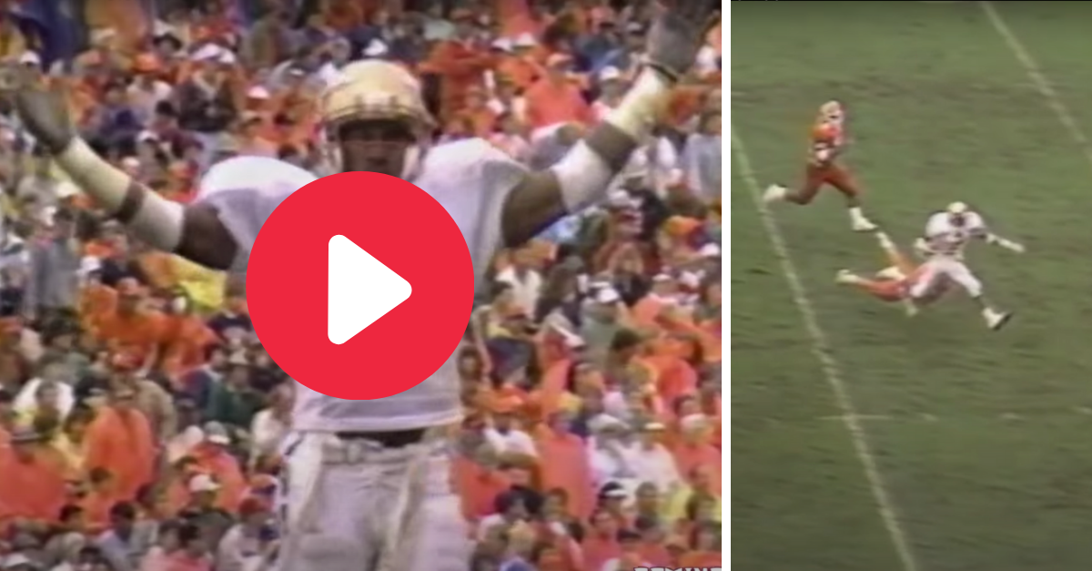 Deion Sanders Trash Talked Clemson's Coach, Then Housed a Punt 76 yards ...