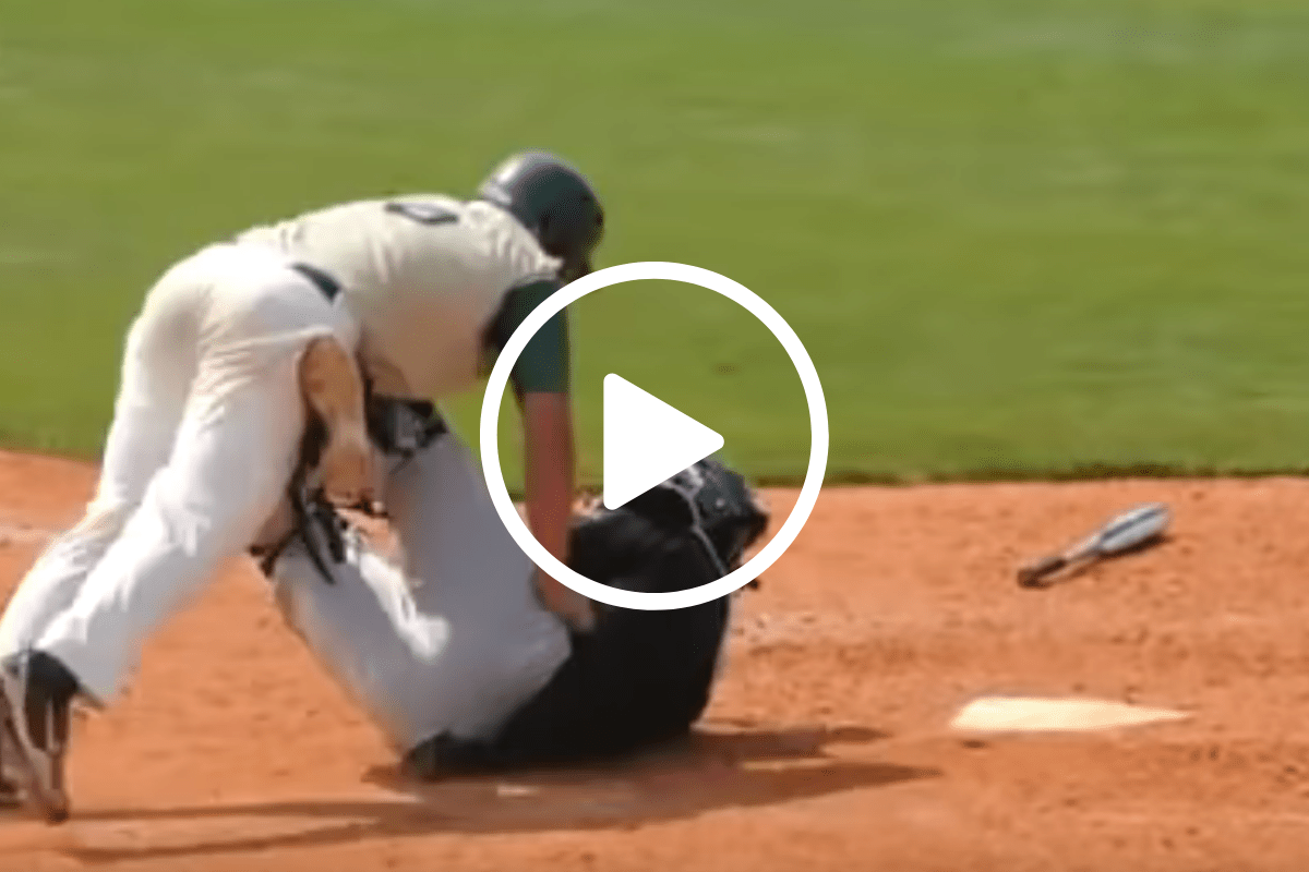 Home Plate Collision Sparks Bench-Clearing Brawl in HS Baseball Game ...
