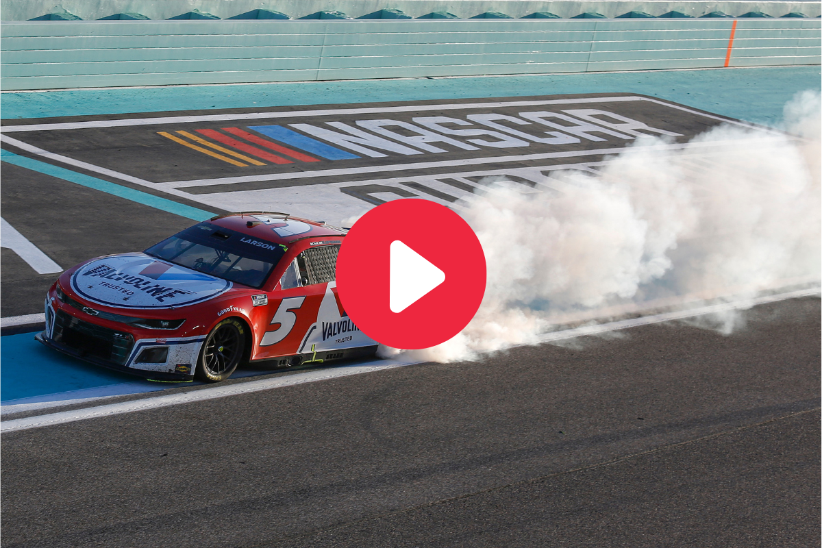Dale Earnhardt Jr. Rates Kyle Larson's Miami Burnout an "A+" [VIDEO]