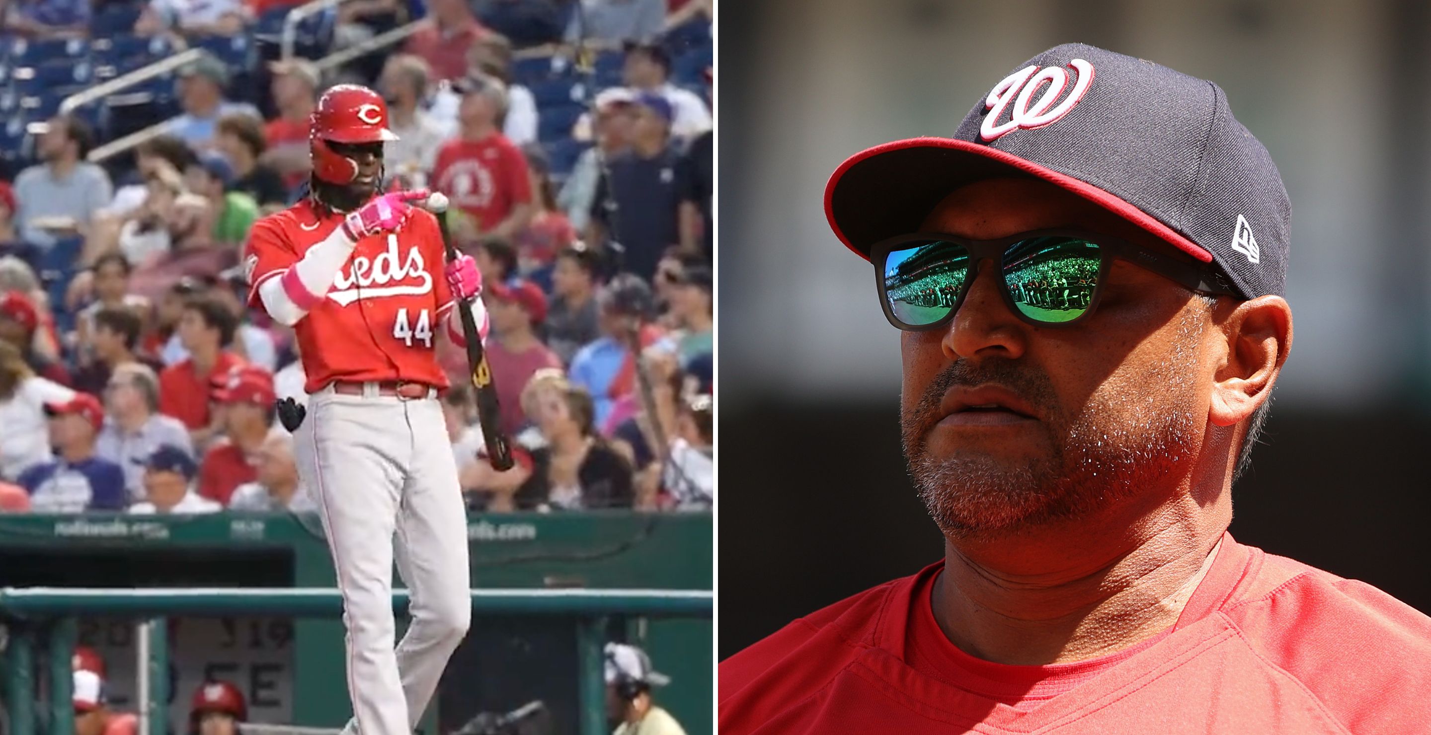 Elly De La Cruz's Celebration After Bat Check Angers Nats Coach