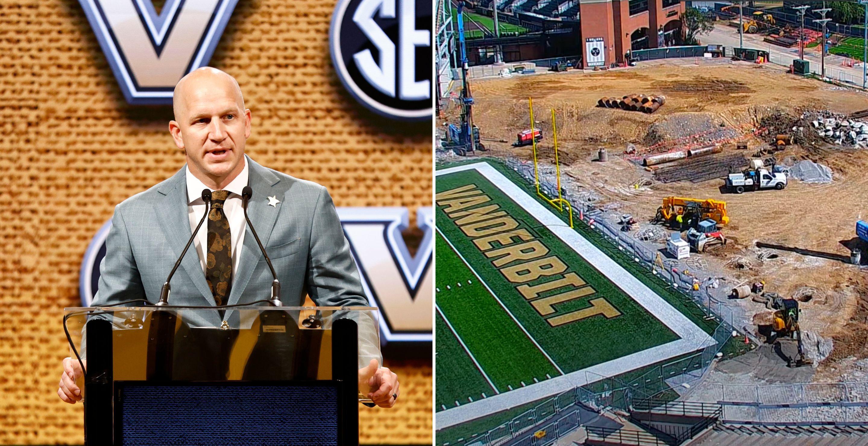 Vanderbilt's Stadium is Still a Construction Zone Ahead of Opener