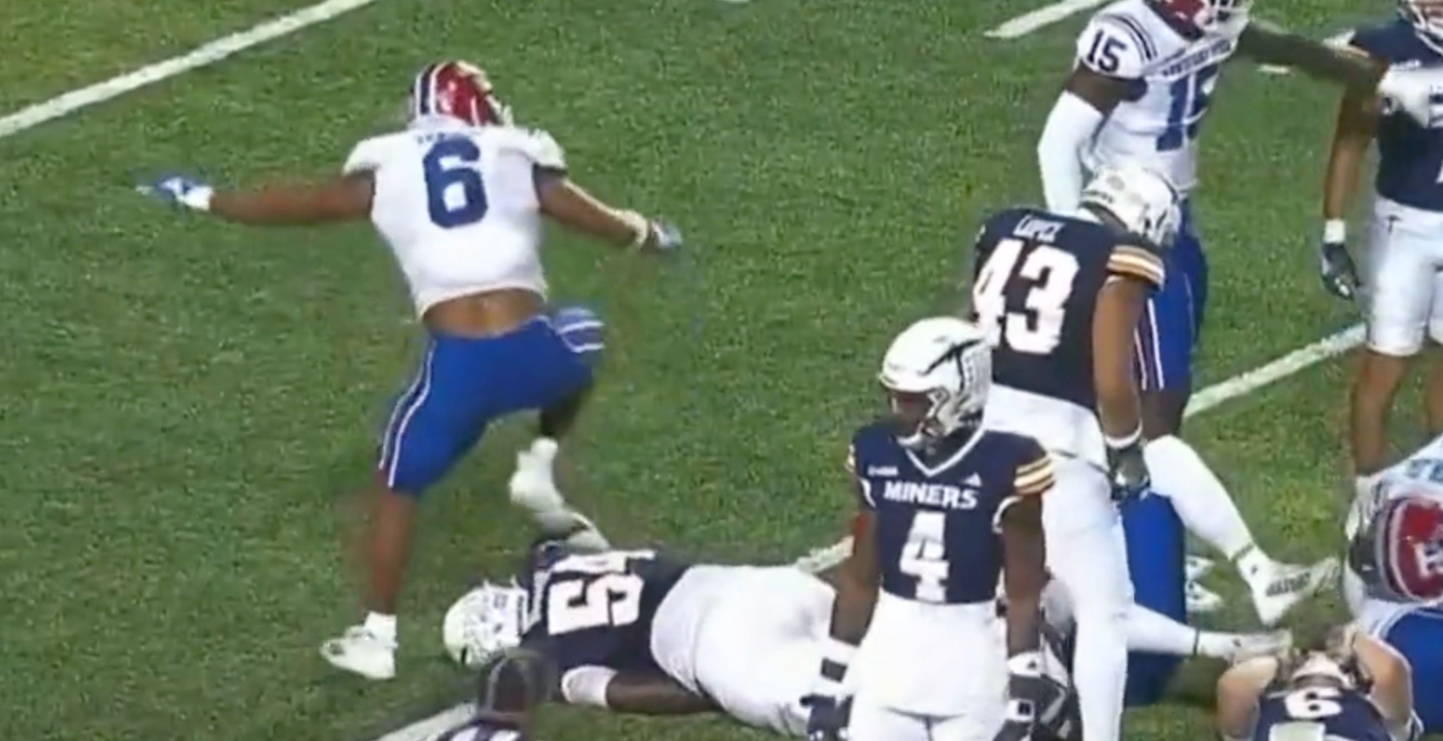 LA Tech Suspends Linebacker Who Stomped on Opponent's Head