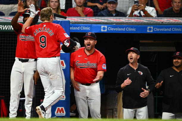 Cleveland Guardians Manager Stephen Vogt Sheds Tears During Postgame ...