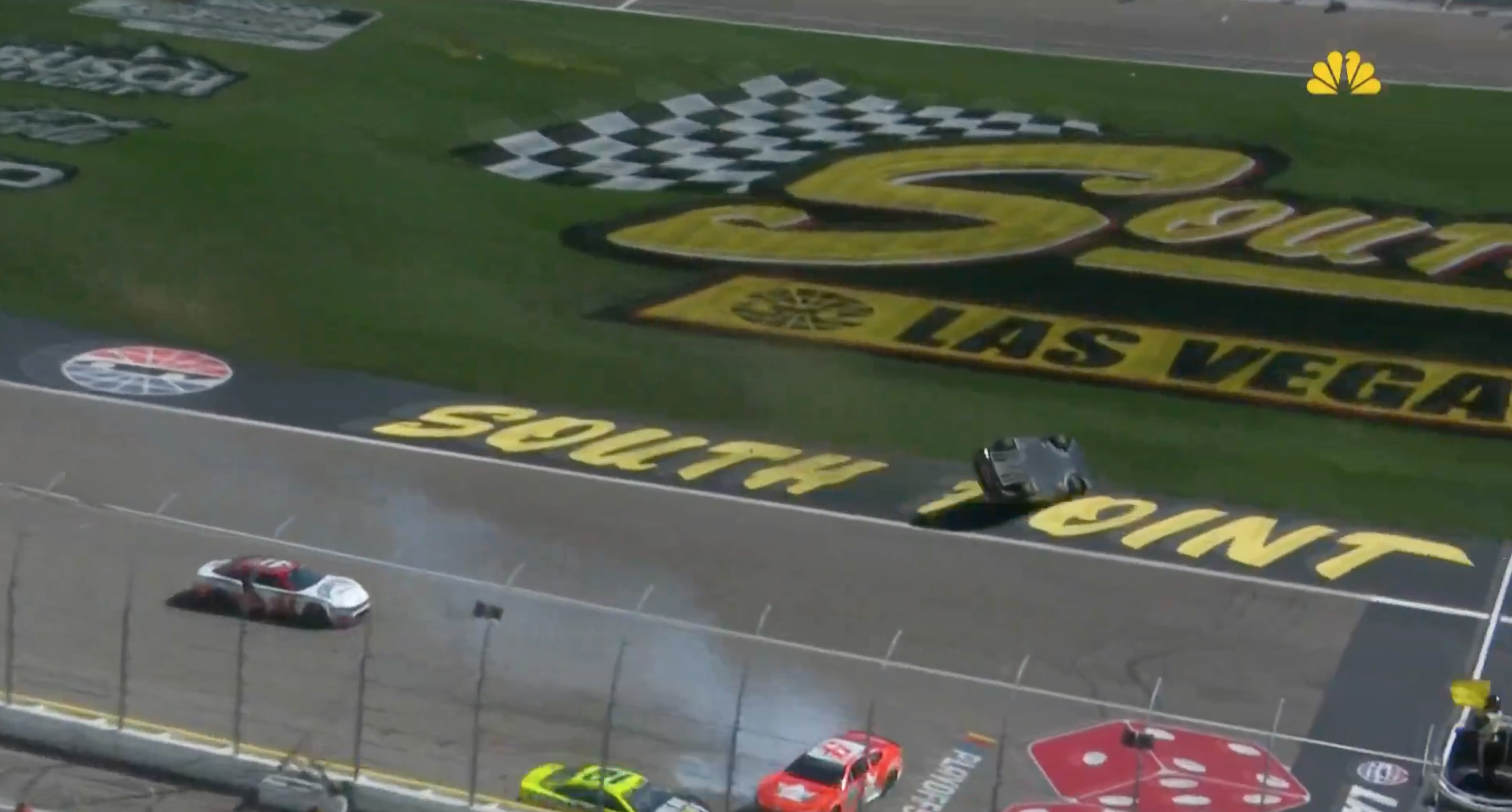 Tyler Reddick flips in stunning Las Vegas crash - FanBuzz