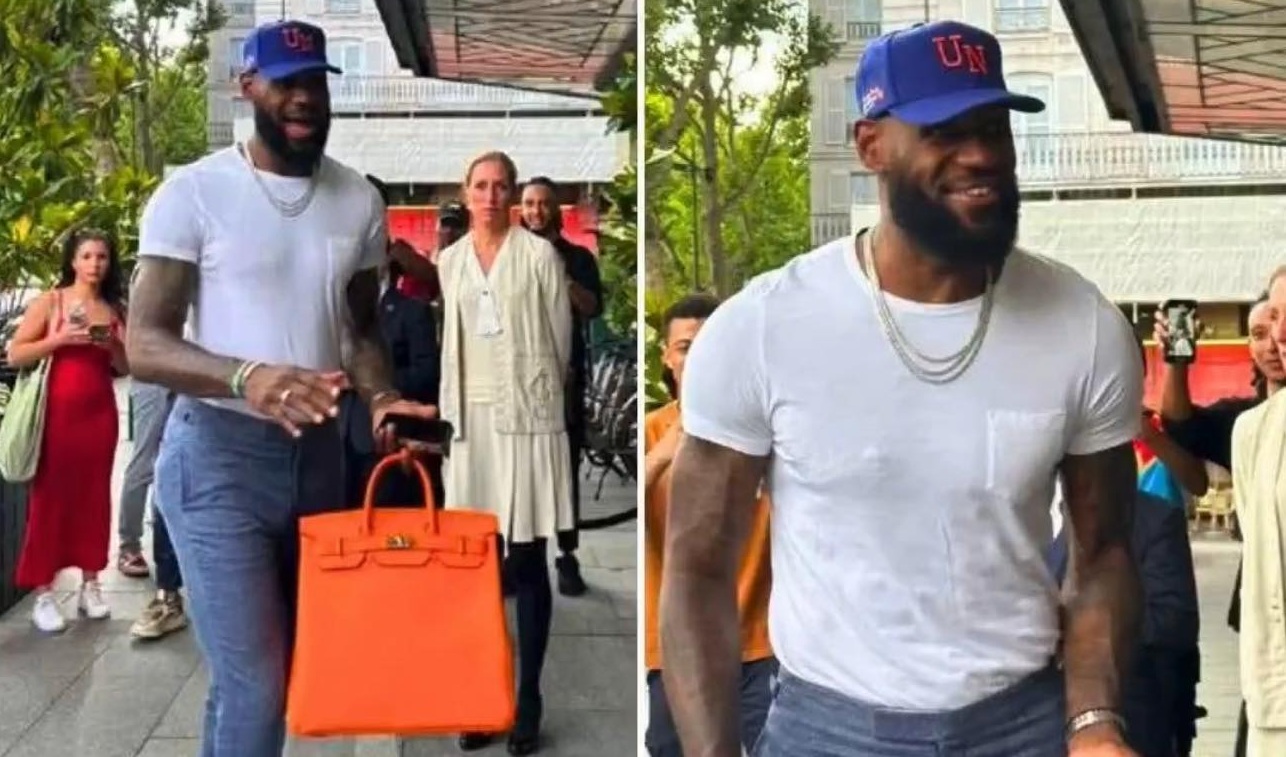 LeBron James Carries Big Orange Purse And The World Goes Mad