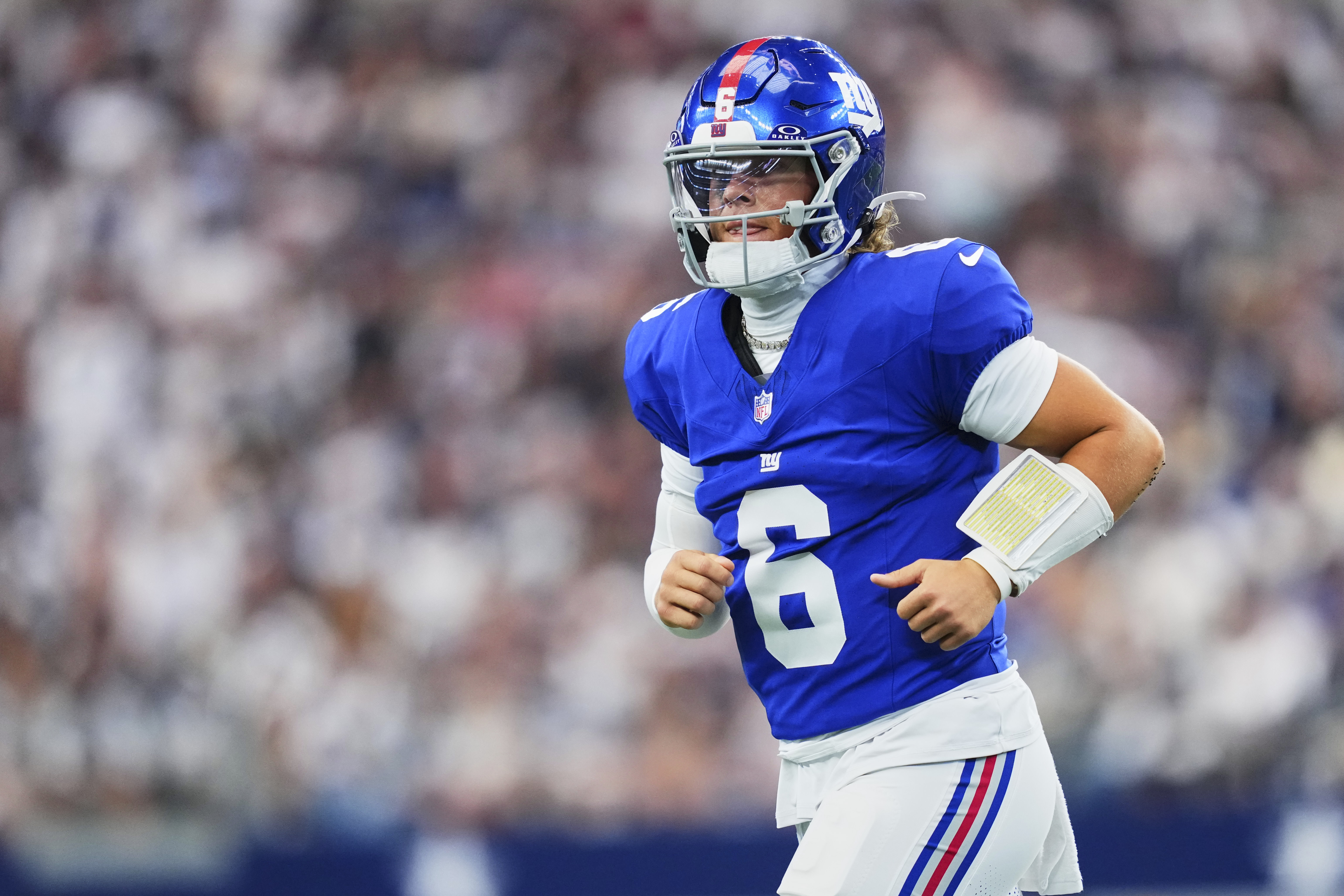 Giants are turning to rookie Jaxson Dart ahead of Russell Wilson as ...