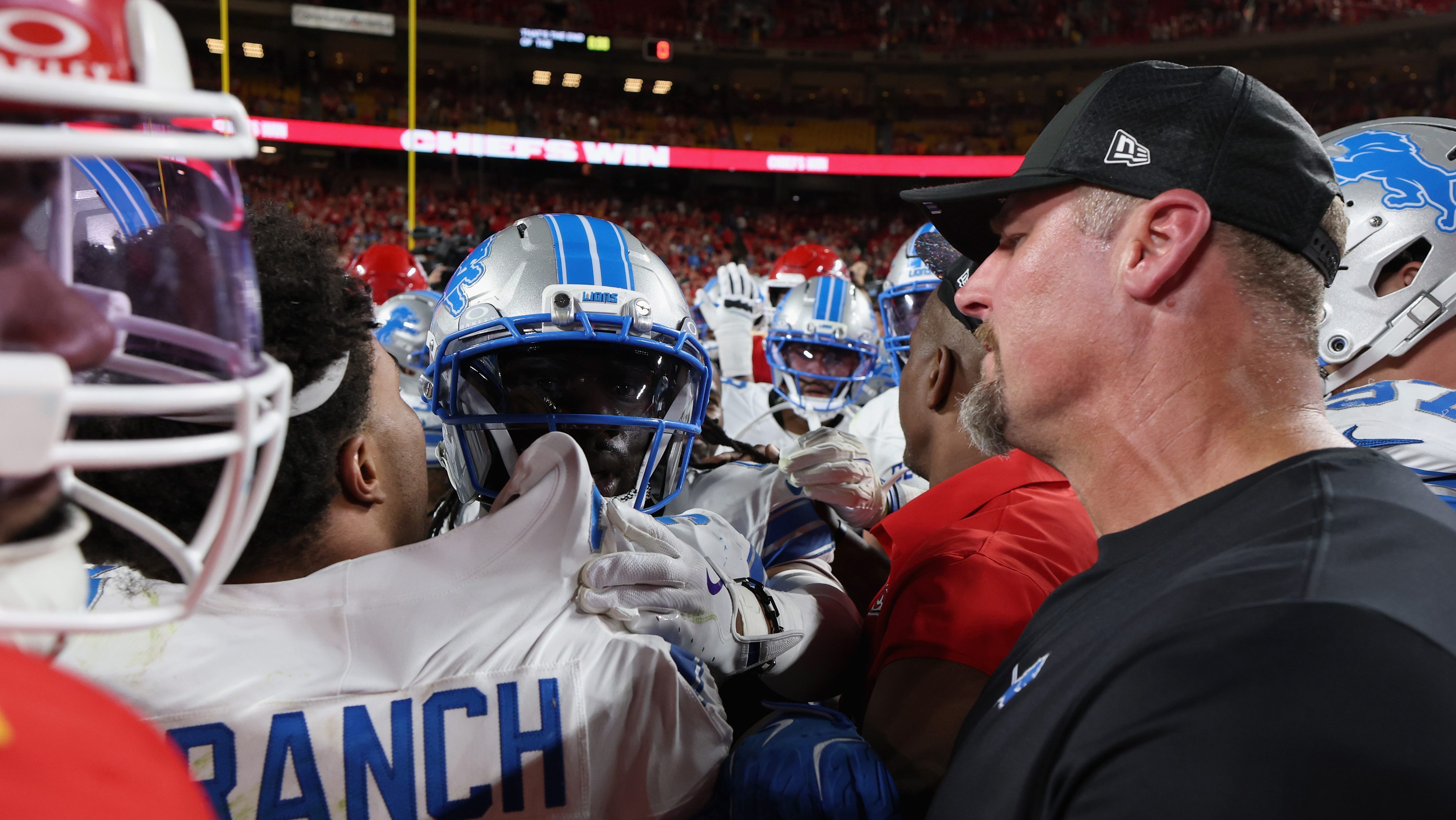 Lions' Brian Branch sparks post-game fight against Chiefs - FanBuzz