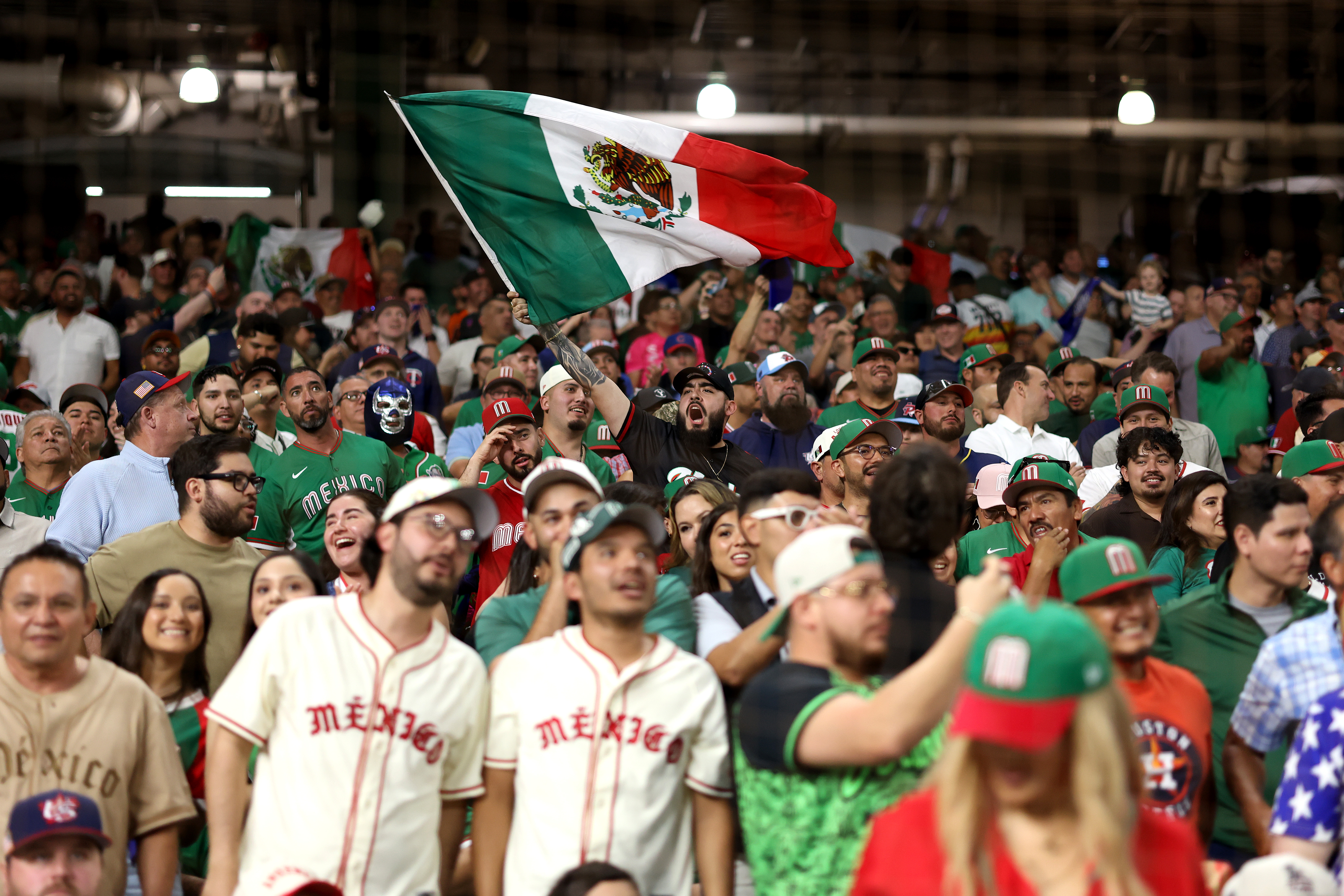 USA and Mexico Baseball Fans Duke It out in Stands During WBC Game