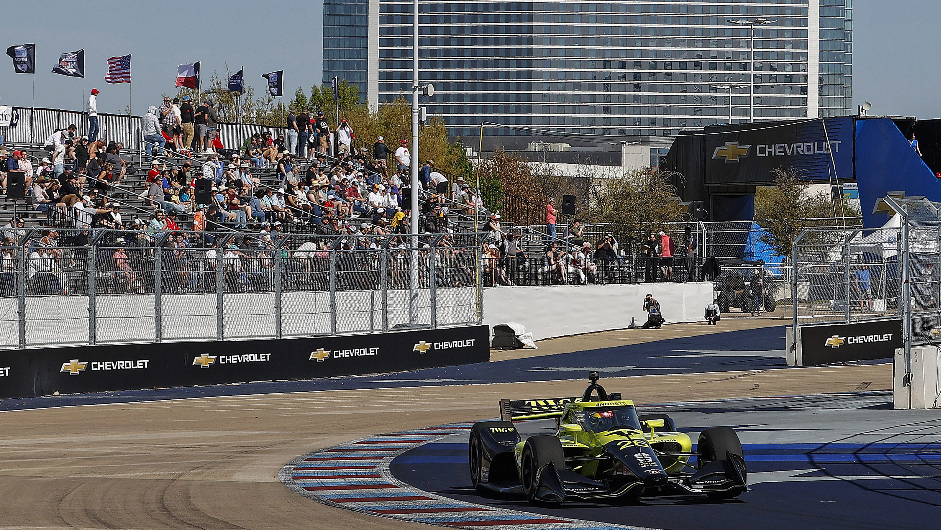 Catering Crew Walks Onto Hot Track During IndyCar Practice in Texas ...